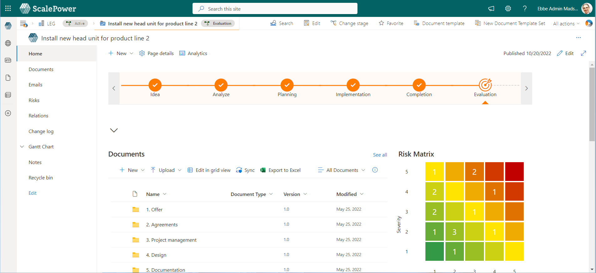 Project Management in WorkPoint 365