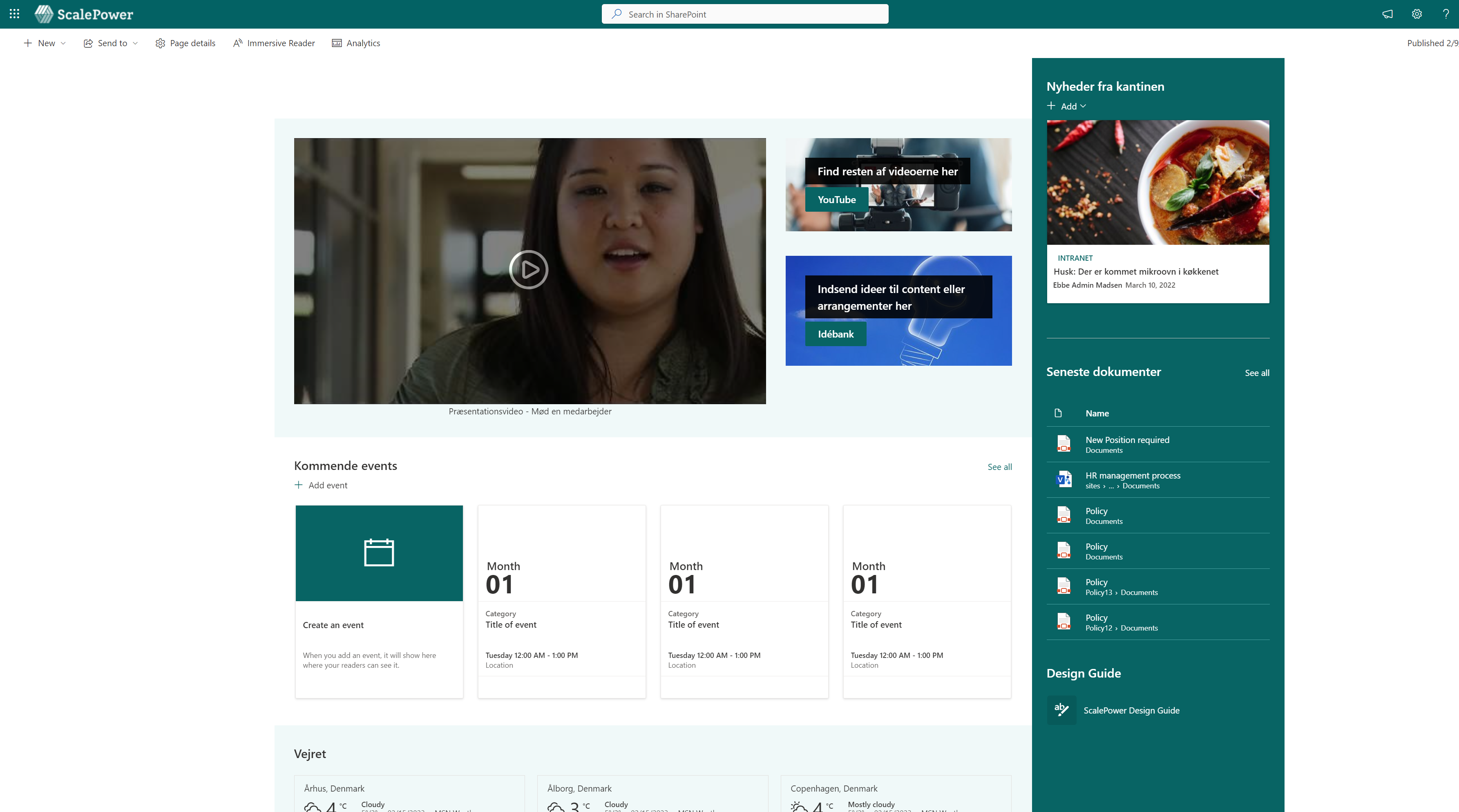 Intranet in SharePoint | Microsoft-based solution