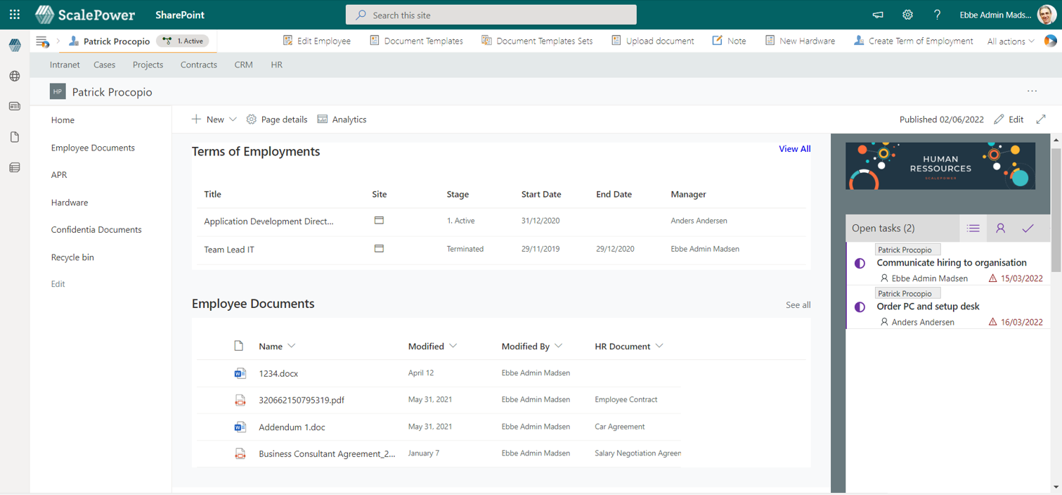 HR Management in Microsoft 365 | Microsoft-based solution